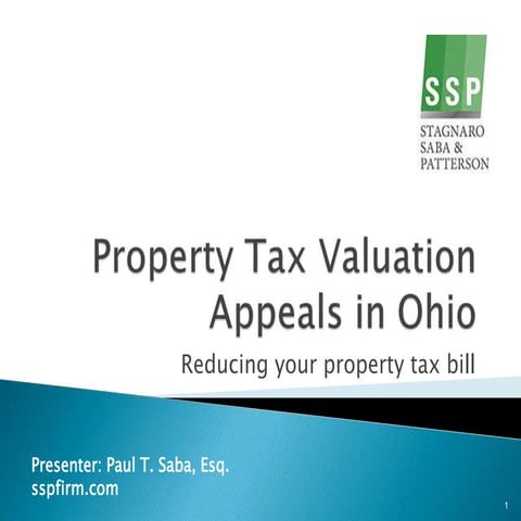 Property Tax Appeal - Why are My Taxes So High? | PPTX