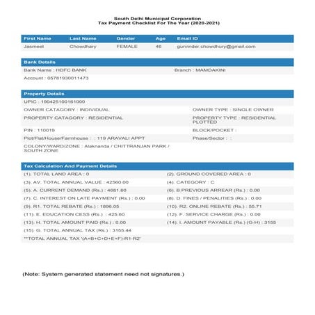 Property taxchecklist | PDF