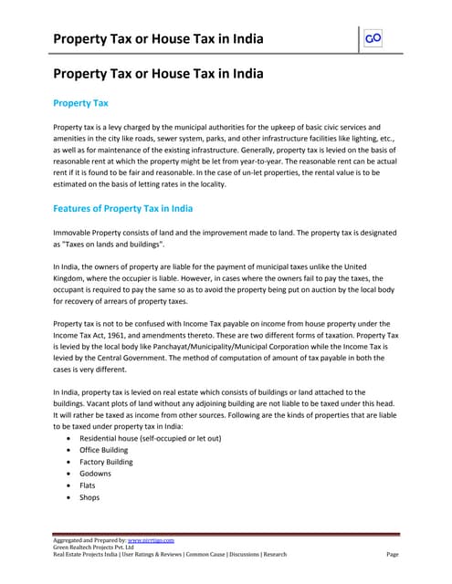 Detail Guide about Property Tax | PPTX