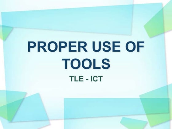 Use of tools in pc hardware servicing | PPTX | Computer Peripherals | Computing