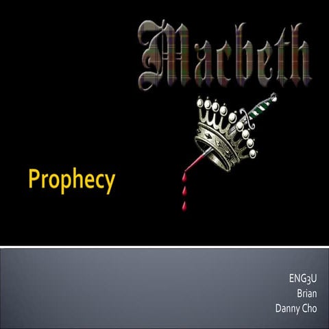 Prophecy Macbeth | PPT