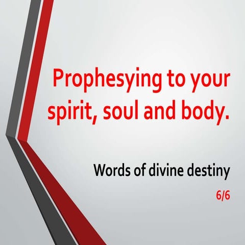 Prophesying words of divine destiny to self. | PPT