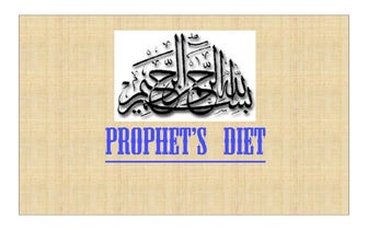 Prophet s diet | PPT