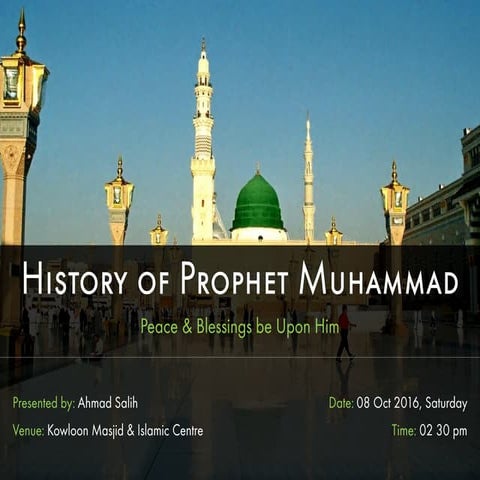 Prophet Muhammad (peace be upon him) - The Ultimate Role Model | PPT