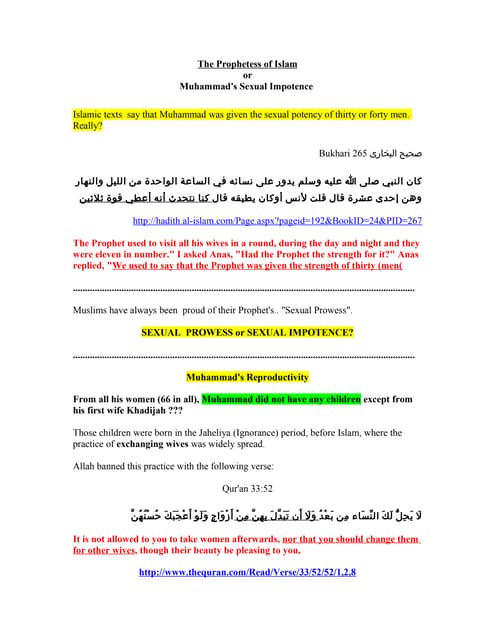 Muhammad the Coward | DOC | Islam | Religion & Spirituality