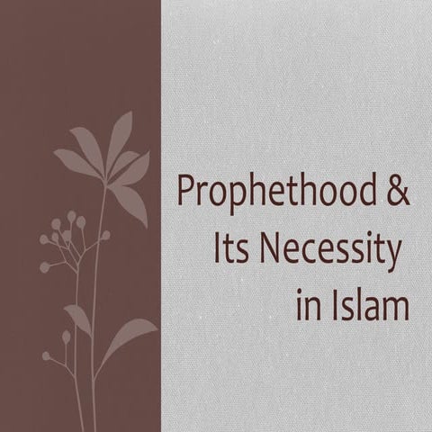Prophethood | PPT