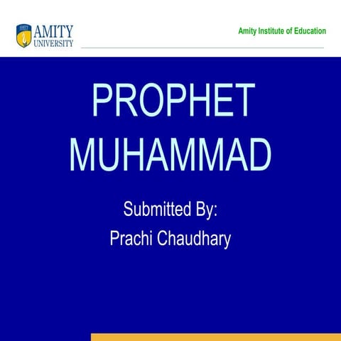 Prophet muhammad | PPT