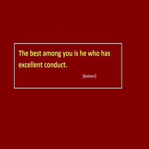 Prophet muhammad [pbuh] golden words 21 | PPTX