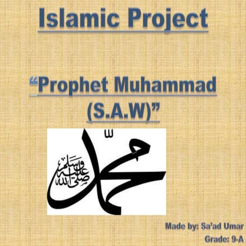 Prophet muhammad (s.a.w) | PPTX