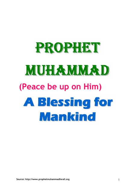 Prophet muhammad | PPT | Islam | Religion & Spirituality