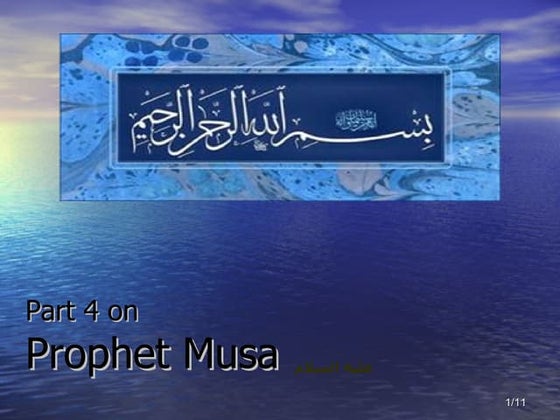 The Birth of Prophet Musa | PPTX | Islam | Religion & Spirituality