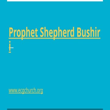 Prophet Shepherd Bushiri | Major 1 | ECG Church | PPTX