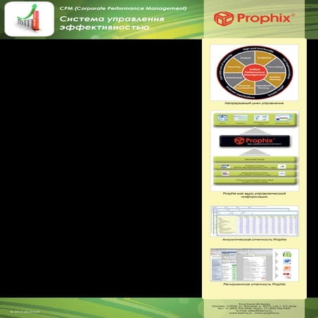 Prophix - Система управления эффективностью | PDF
