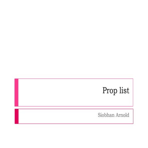 Prop list | PPTX