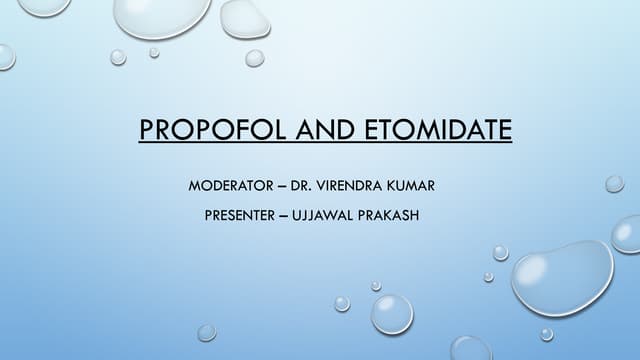 Propofol ppt nandini | PPTX