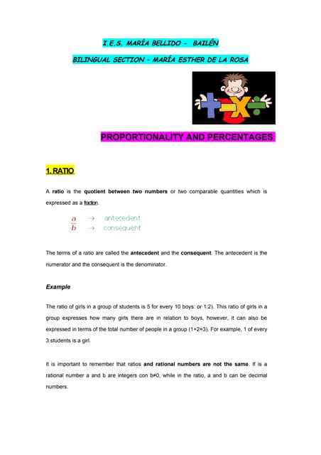 Direct, inverse, and partitive proportions | PPTX