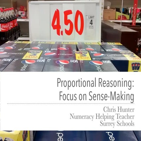 Proportional Reasoning: Focus on Sense-Making | PDF