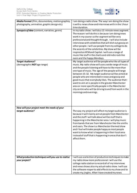 Radio structure breakdown.docx | Public Radio | Talk Radio