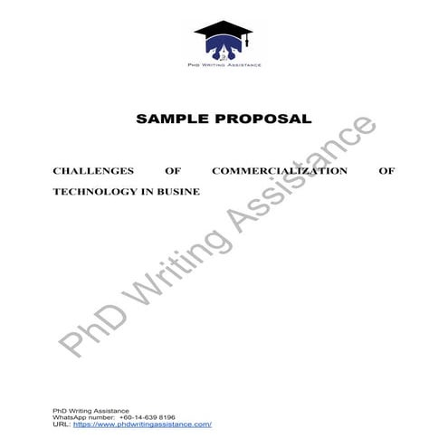 Proposal - PhD Writing Assistance | PDF