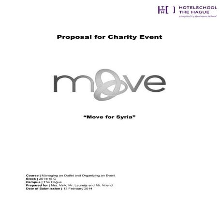 Official Proposal for Cultural Dance Event "Move for Syria" | PDF