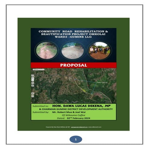 Proposal . Community Road Rehabilitation and beautification ward 3.pdf