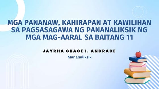 Pamamaraan ng Pagsulat ng Tesis na Pahayag | PPT