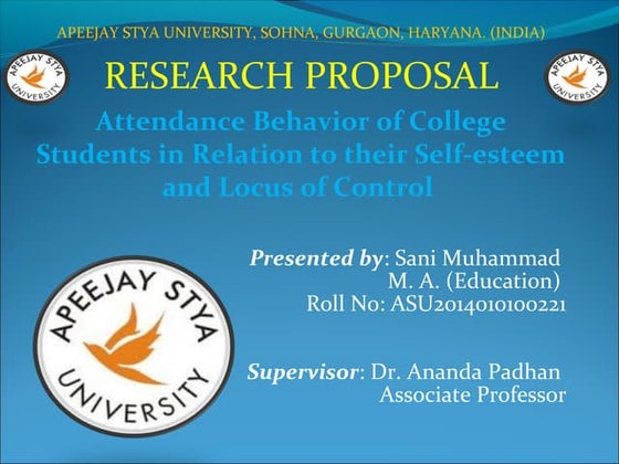 Slides presentation example for proposal defence | PPT