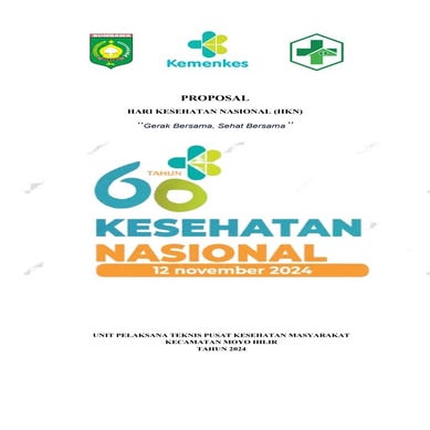 Proposal HKN 60 TAHUN 2024 GERAK BERSAMA SEHAT BERSAMA | DOCX