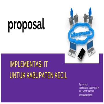 Proposal implementasi IT untuk Kabupaten Kecil | PDF