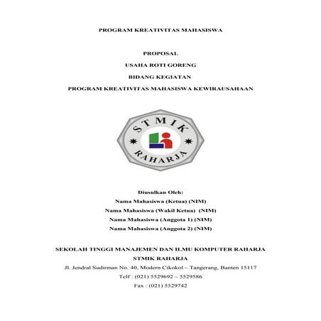 Proposal kewiurausahaan-makanan (1) | DOC