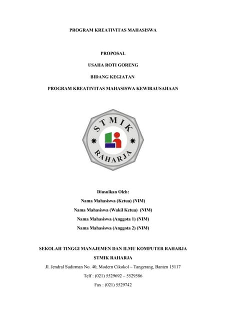 Contoh Business Model Canvas (BMC) | PPT