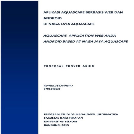 Proposal PA reynold syahputra | PDF | Free Download