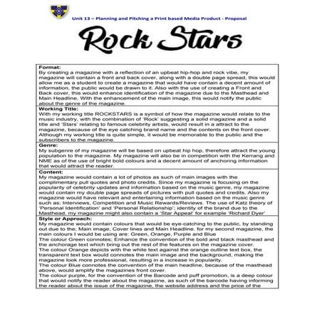 Proposal: RockStars | PDF