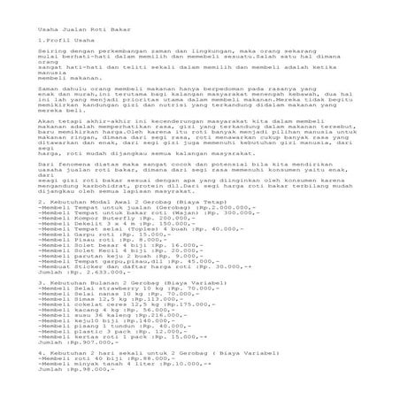 Proposal usaha | TXT