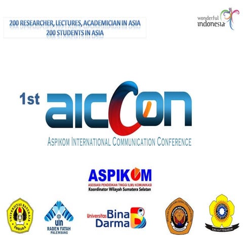 proposal AICCON 2018 ASOSIASI PENDIDIKAN TINGGI ILMU KOMUNIKASI | PPT
