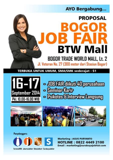 Proposal Sponsorship Job Fair Depok | PDF