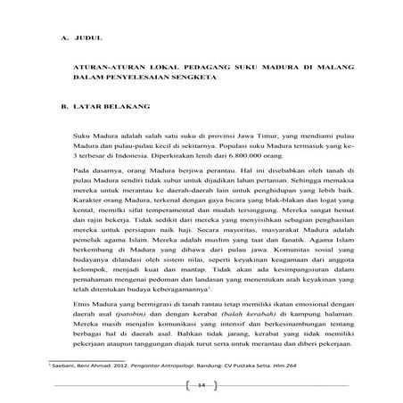 Proposal antrokum madura | PDF