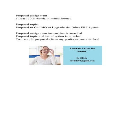 Proposal assignmentat least 2000 words in memo format. Proposa.docx