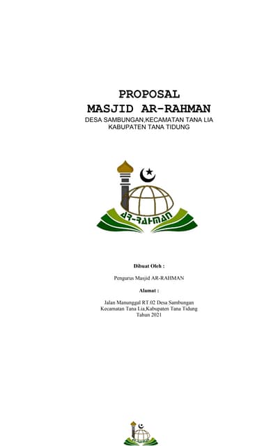 Struktur kepengurusan masjid | DOC