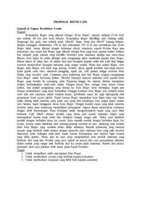 Proposal usaha presentasi | PPT