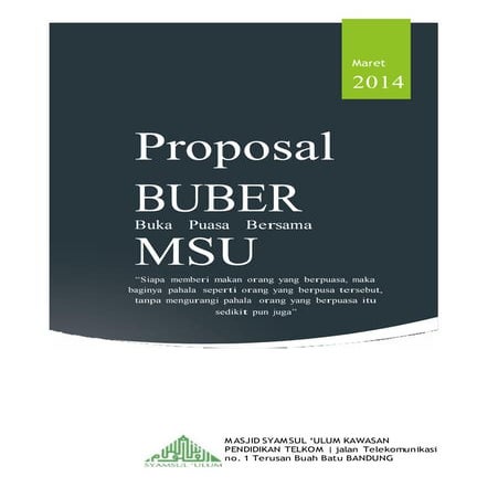 Proposal buber msu | PDF