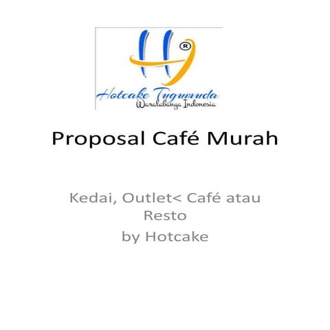 Proposal café murah | PDF