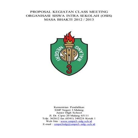 Contoh Proposal Sederhana | DOCX