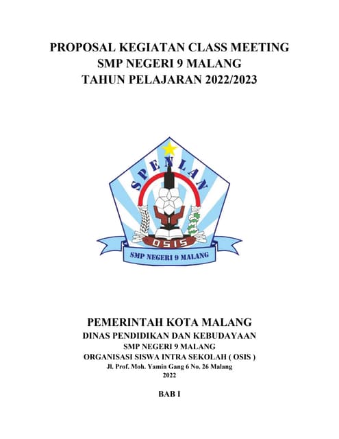 Class meeting proposal | PDF