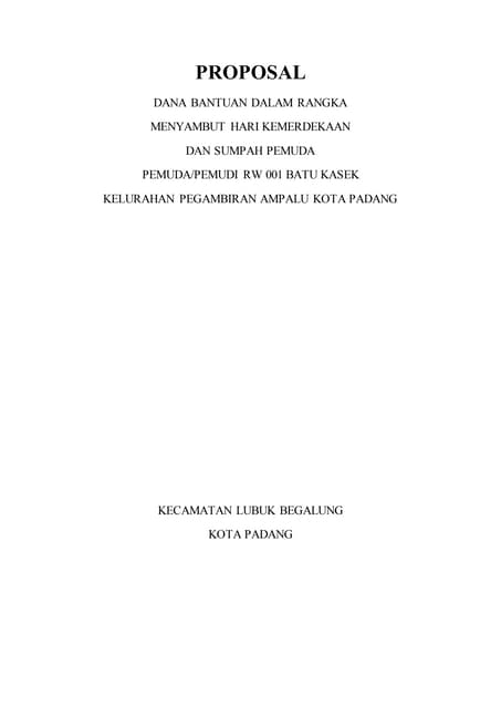 Proposal pengajuan bantuan alat musik | DOCX