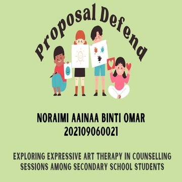 Proposal Defense for expressive art therapy usage in counselling ...