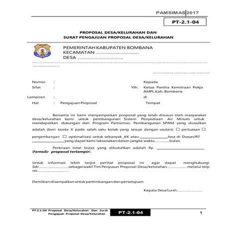 Proposal desa | DOCX