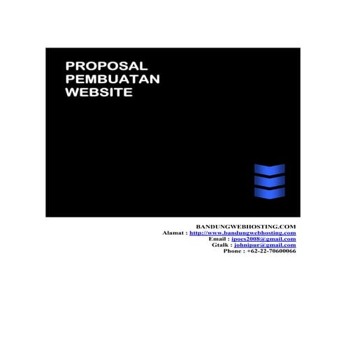 Proposal design web personal dan bisnis | PDF