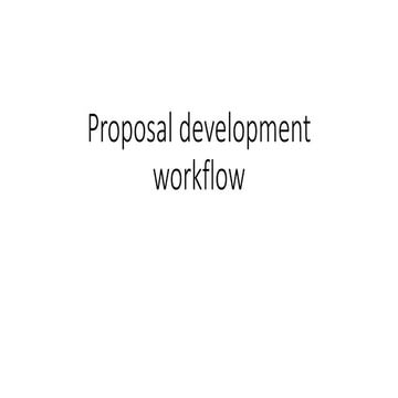 Proposal development workflow | PPTX