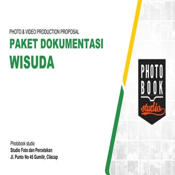 Proposal Dokumentasi Wisuda dan Video Shooting | PDF